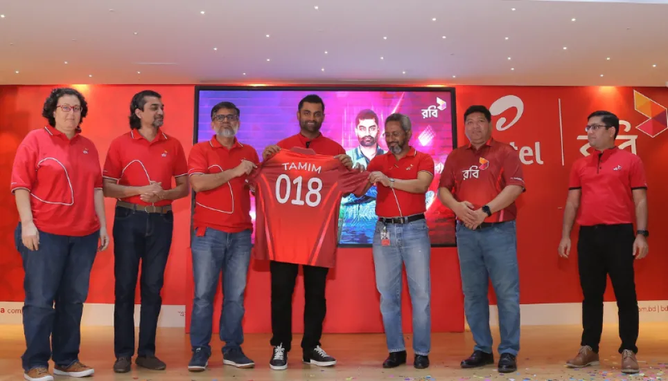 Tamim becomes Robi brand ambassador - The Business Post